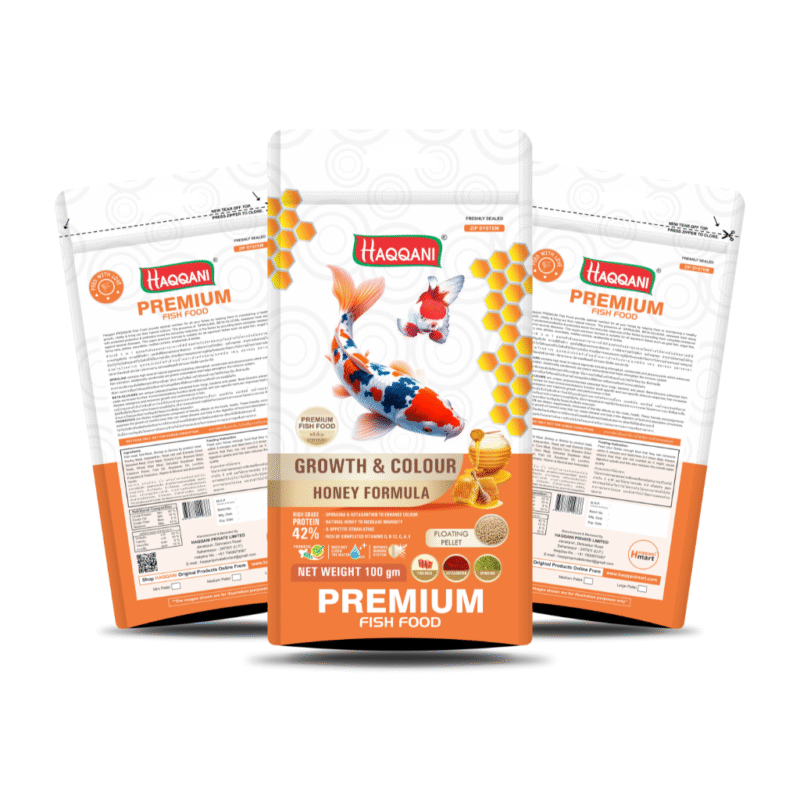Haqqani Premium Fish Food 100 gm (Buy 1 Get 1) – 200 Gm – Haqqani Mart